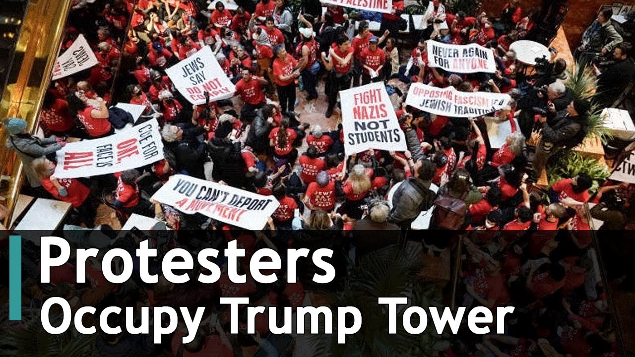 Protesters Occupy Trump Tower | DRM News Global | AC1S - YouTube