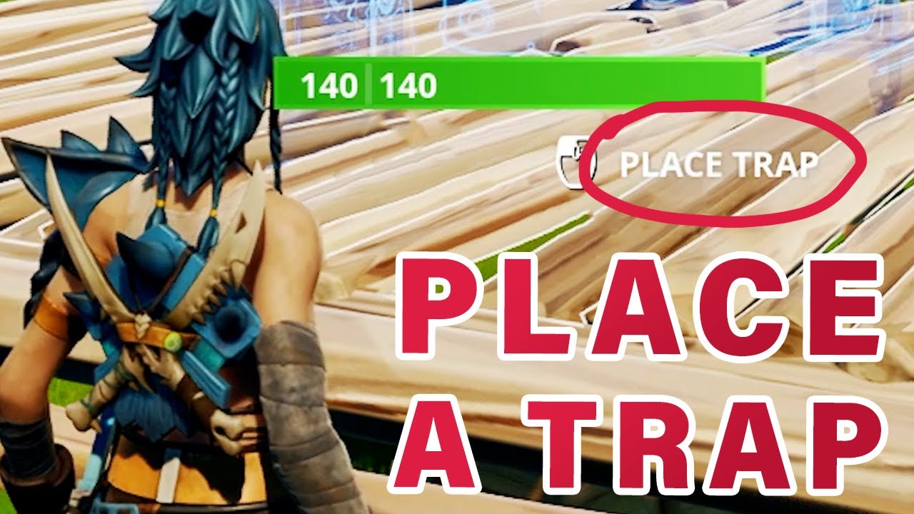 How to Place or Destroy a Trap Fortnite - YouTube