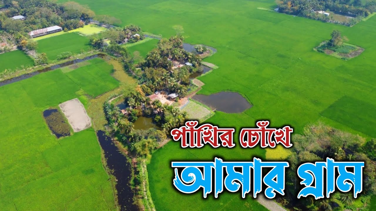 Bangladeshi village and beauty of nature । 4K Drone Video Footage ...