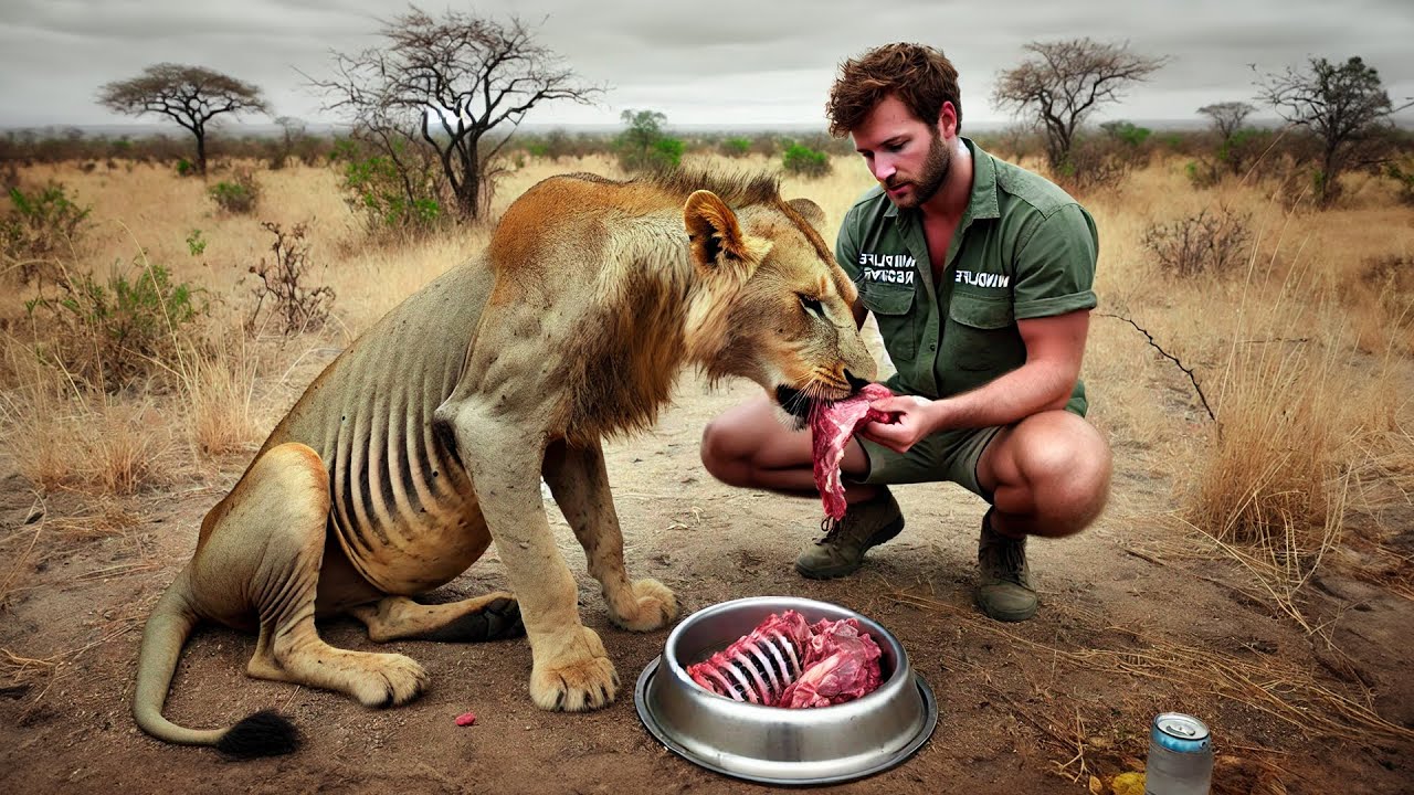 Der Mann rettete einen alten Löwen, aber er wusste nicht, dass ihm ...