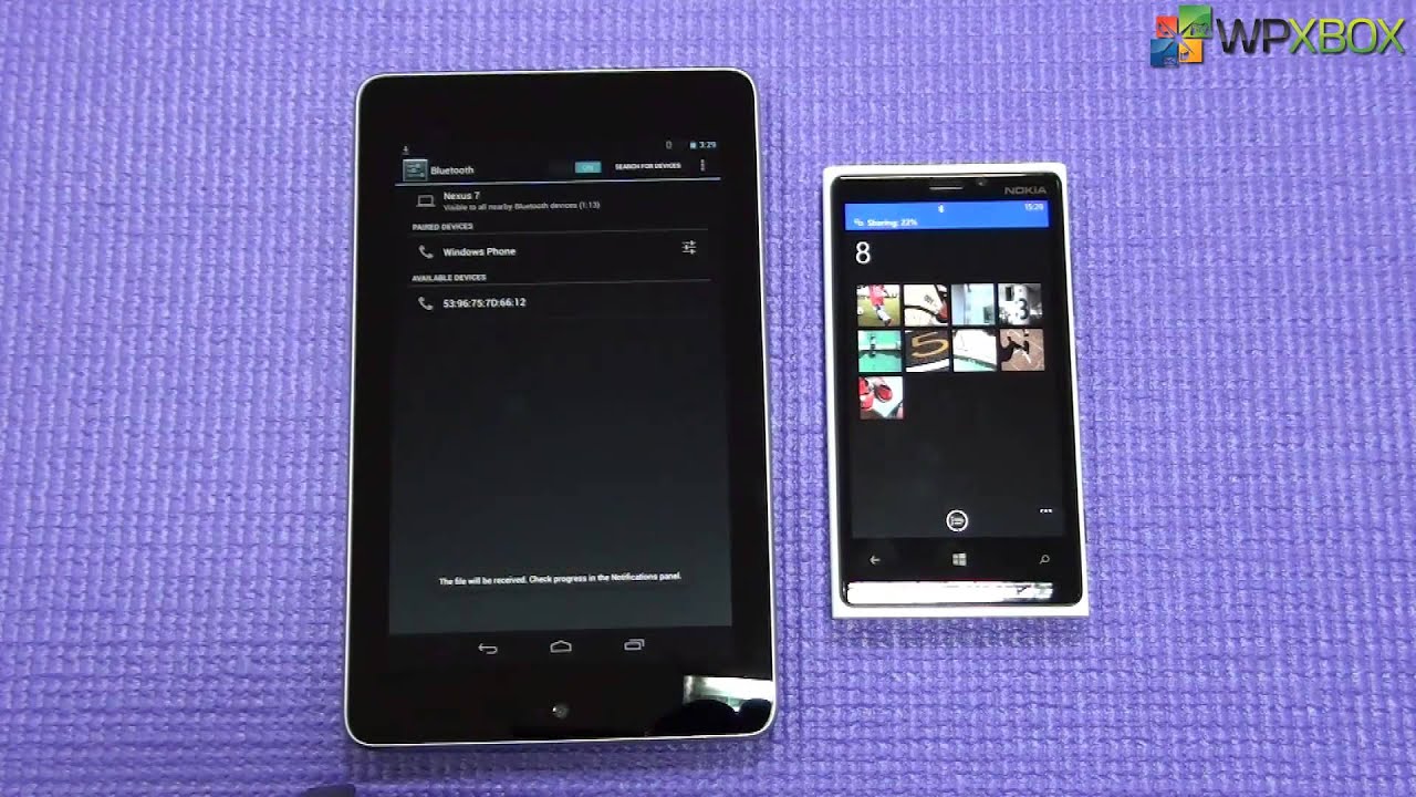 Bluetooth FIle Transfer for Windows Phone 8 - YouTube