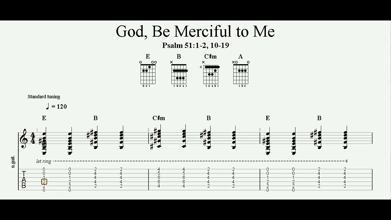 God, Be Merciful to Me | Psalm 51 | Hymn 297 | Worship Song | Piano ...