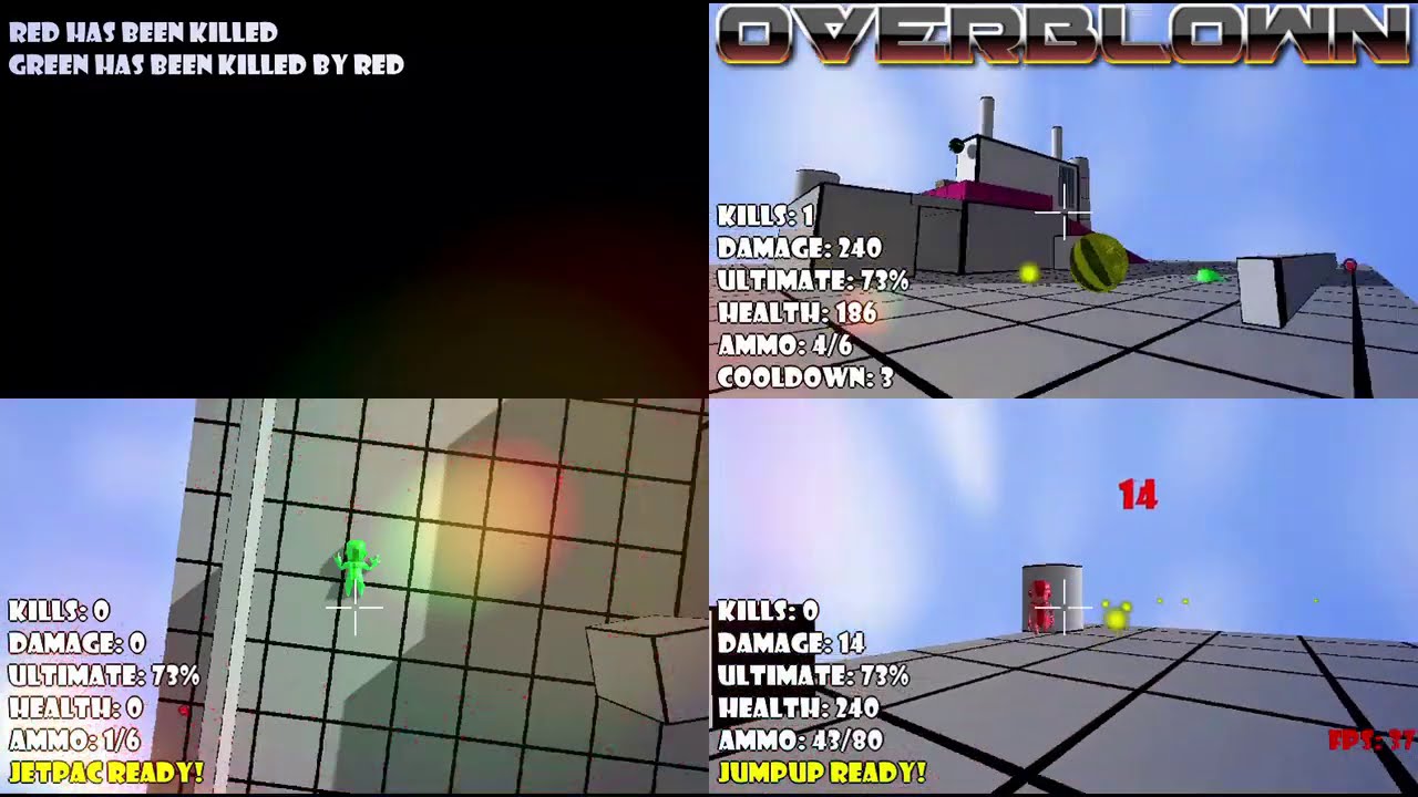 Overblown Gameplayer #3 - Factory level (Overwatch parody using LibGDX ...