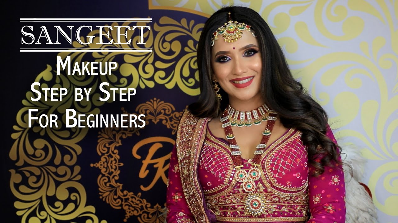 SANGEET BRIDAL | MAKEUP TUTORIAL 4 BEGINNERS |@worldofvaishnnavi | PK ...