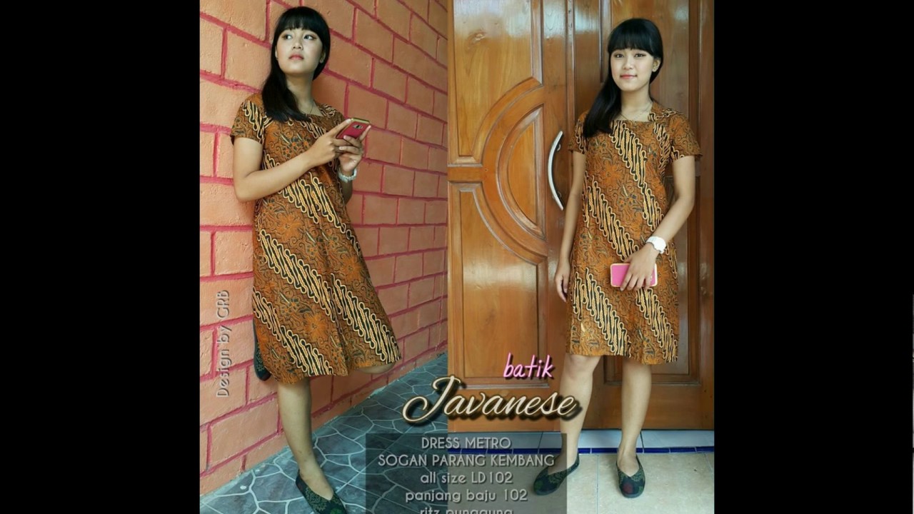 WA 08170666635, Contoh Model Dress Batik Modern,, Dress Batik Modern ...