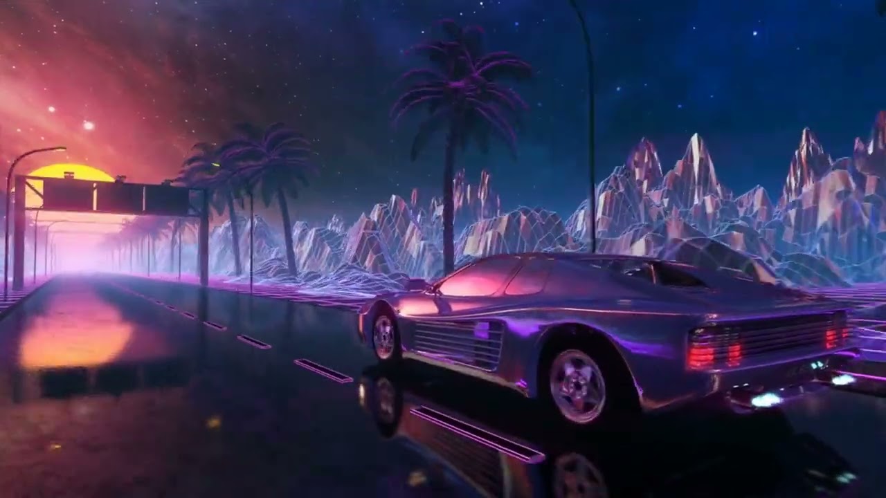 Night Driving To Neon City - Neon Retrowave/Synthwave Motion Graphics ...