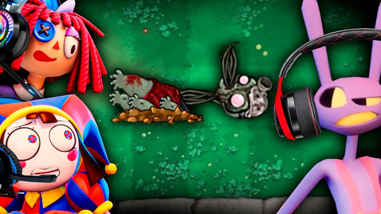The Amazing Digital Circus Characters Play Plants vs Zombies Horror ...