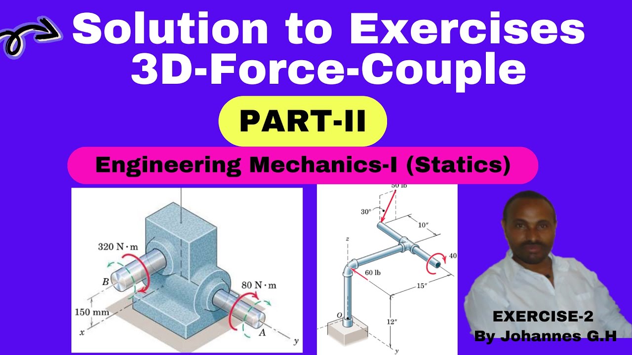 PART-2 Solution to Exercises , Equivalent force –couple system ...