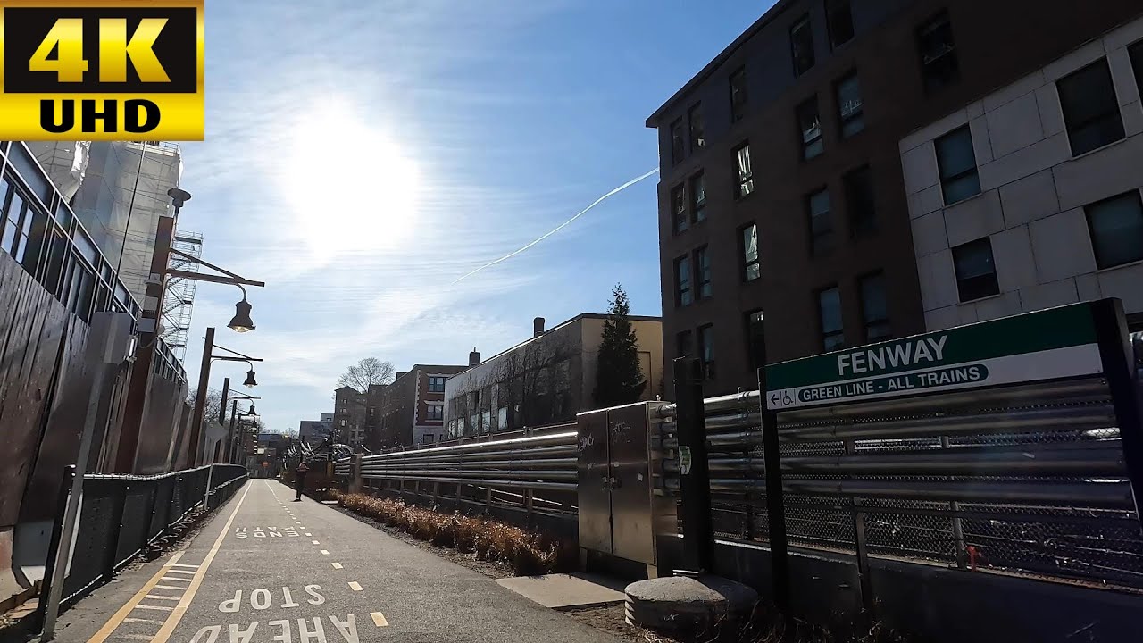 4K Walk in Massachusetts - Fenway Path - YouTube