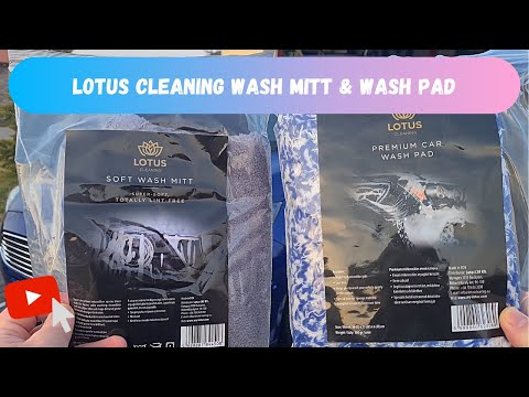 Lotus Cleaning Soft Wash Mitt and Lotus Cleaning Premium Car Wash Pad review