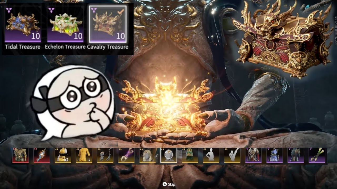 naraka bladepoint cavalry treasure X10 gift I recommend you the tidal ...