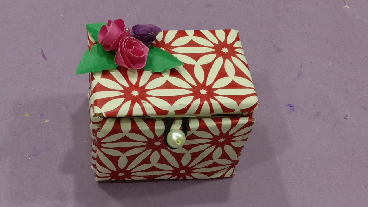 How to make cardboard box || DIY || Gift box making - YouTube