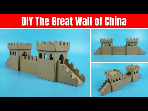 How to Make The Great Wall of China | DIY Great Wall of China Model from Cardboard