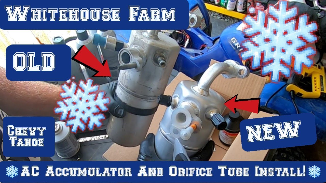 How To Replace A AC Accumulator And ORIFICE TUBE On A Chevy Tahoe/GM ...