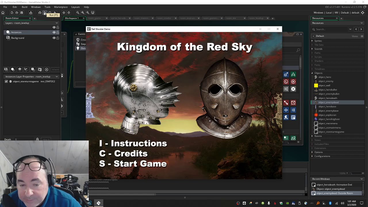 How to design & program a Rail Shooter in Game Maker Studio. Part 8 ...