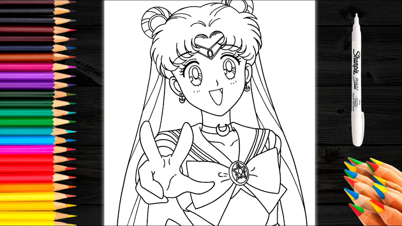 How To Draw Sailor Moon | Step By Step Tutorial | Anime Drawing ...
