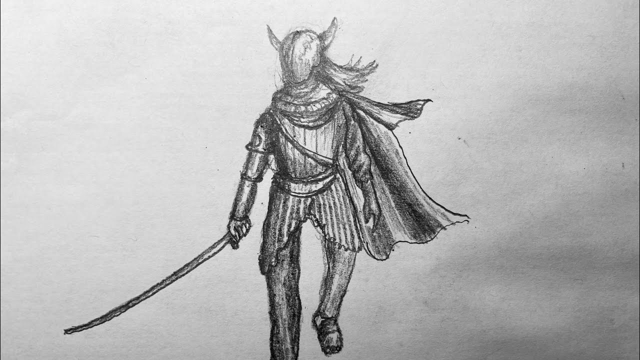 How to Draw Melania (Elden Ring Boss) - YouTube