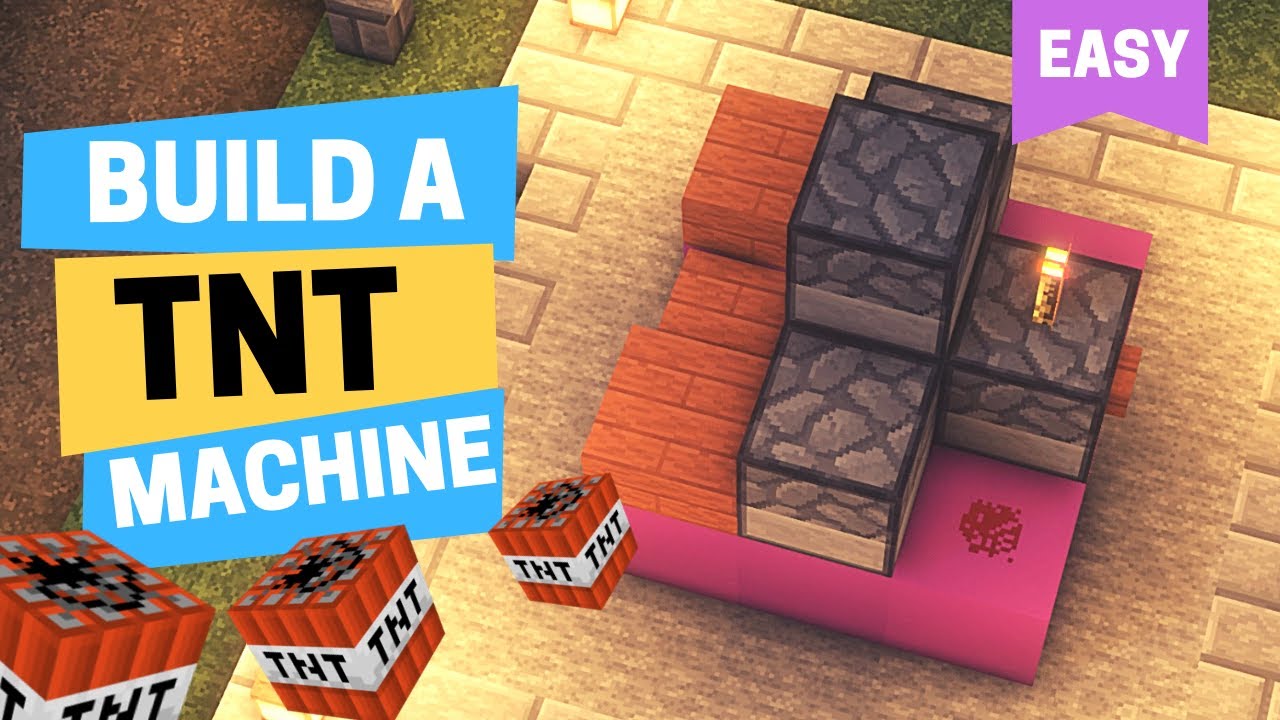 Minecraft Tutorial: Build an easy TNT Machine - Vol 2 - YouTube