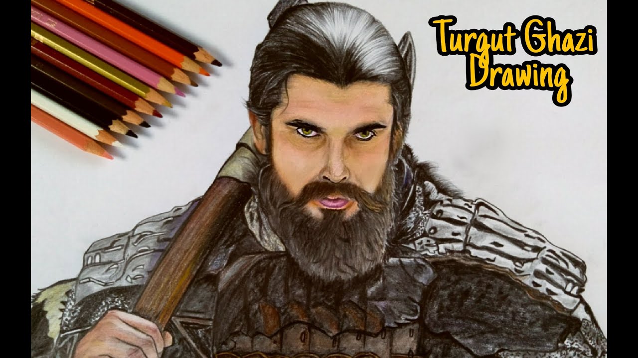 Turgut Alp (cengiz coskun) Drawing Step By Step | Sketch Of Noor Gul ...