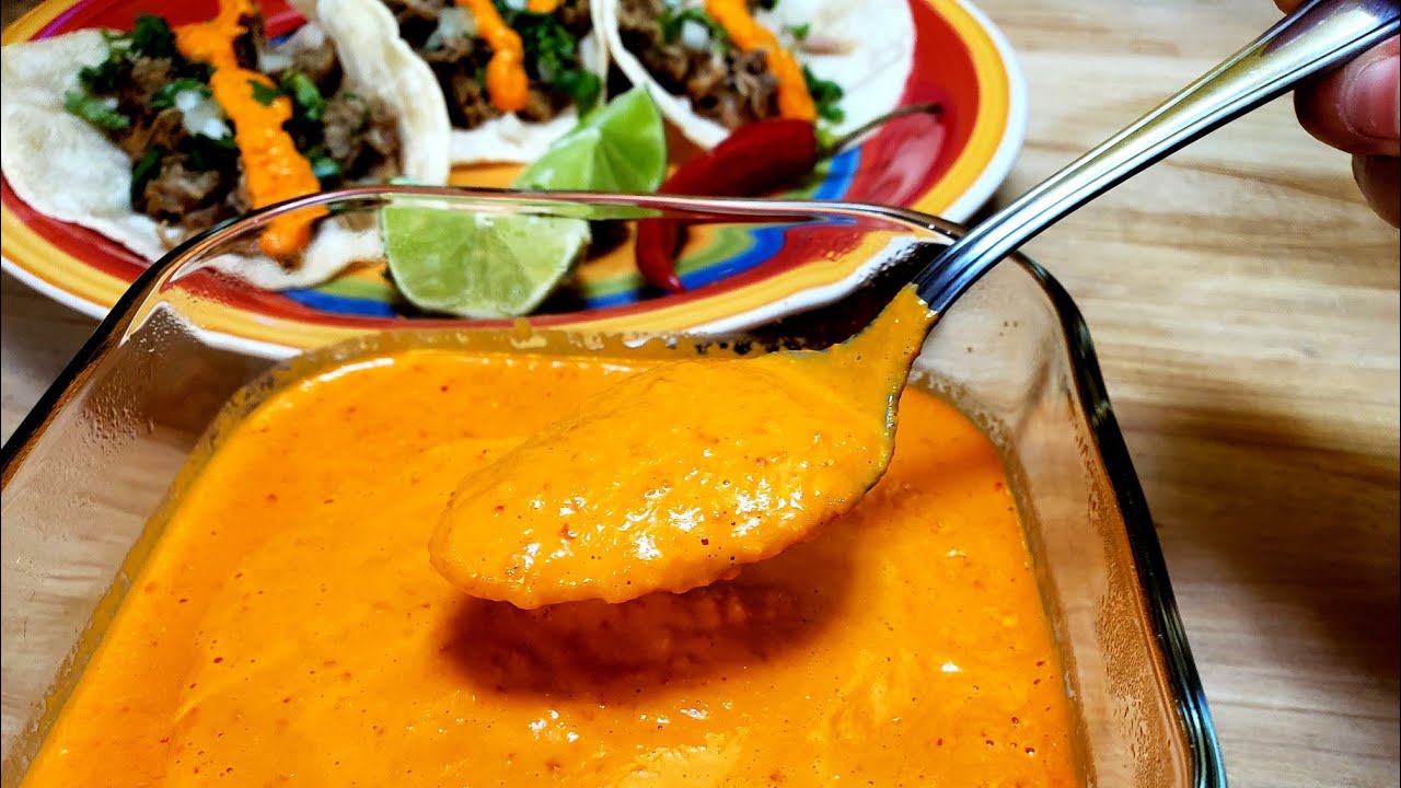 Salsa chilena naranja - YouTube