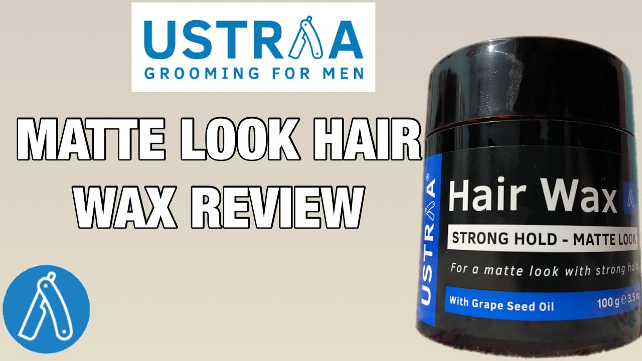 USTRAA HAIR WAX MATTE LOOK REVIEW! - YouTube