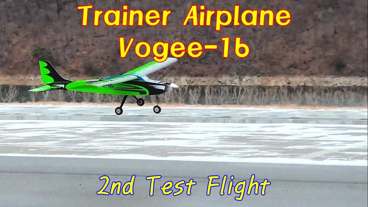 18. Test Flight : Trainer Airplane Vogee16 - YouTube