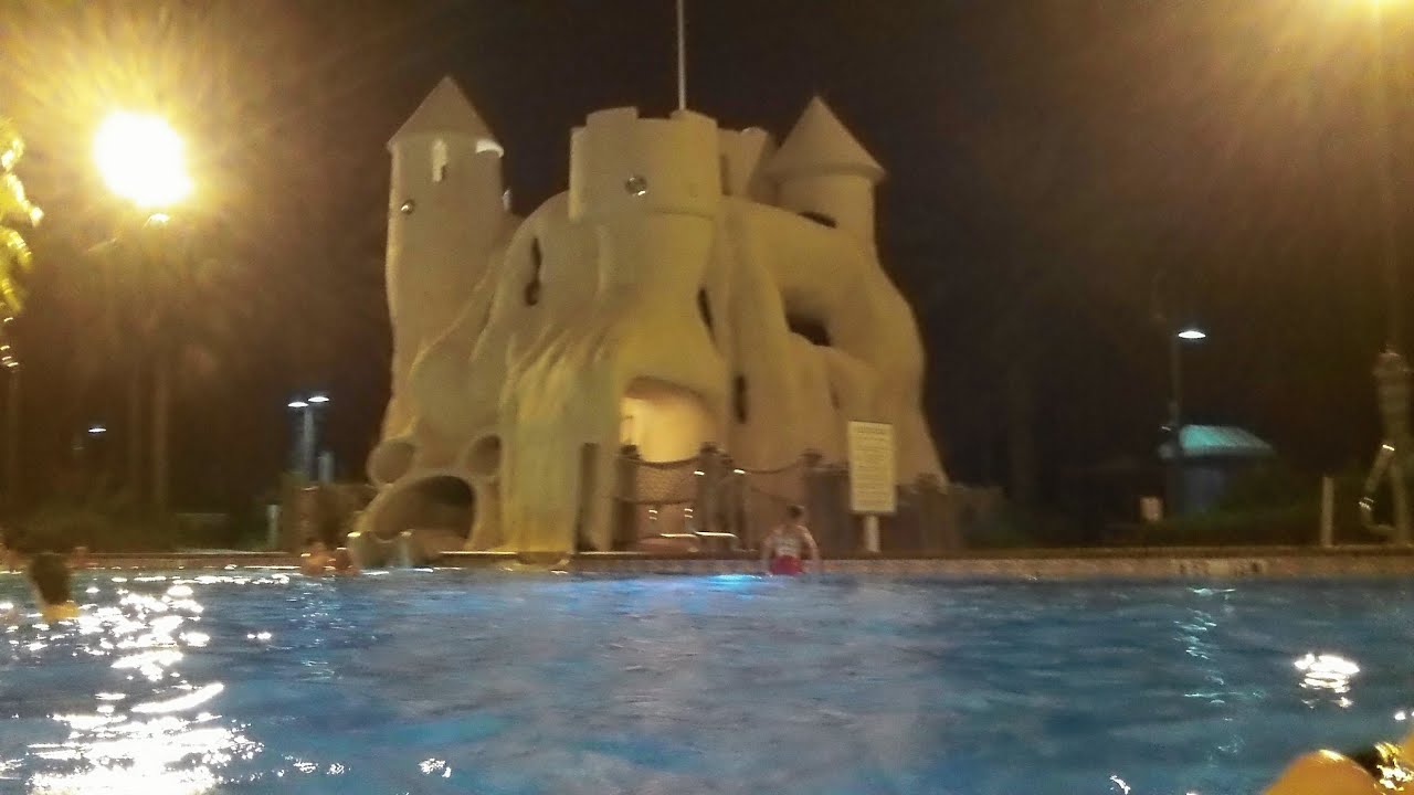WDW Old Key West resort Pool Slide HD - YouTube
