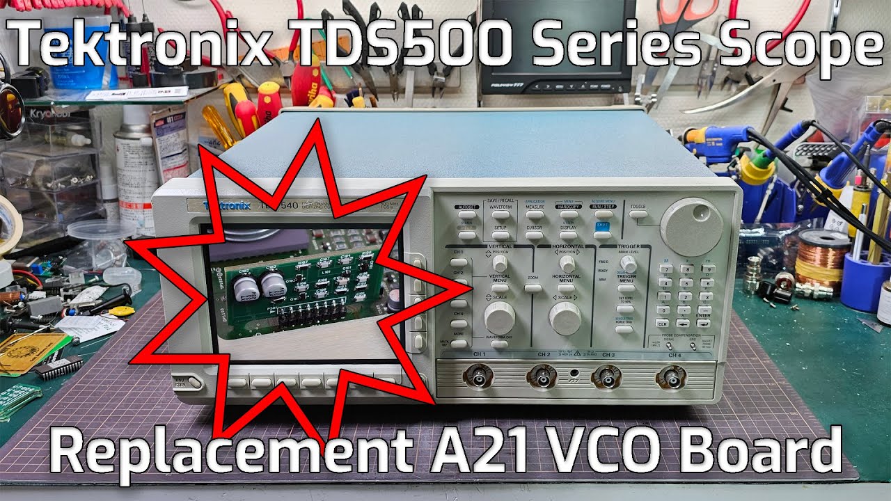 Tektronix TDS540 Repair - New VCO board! - YouTube