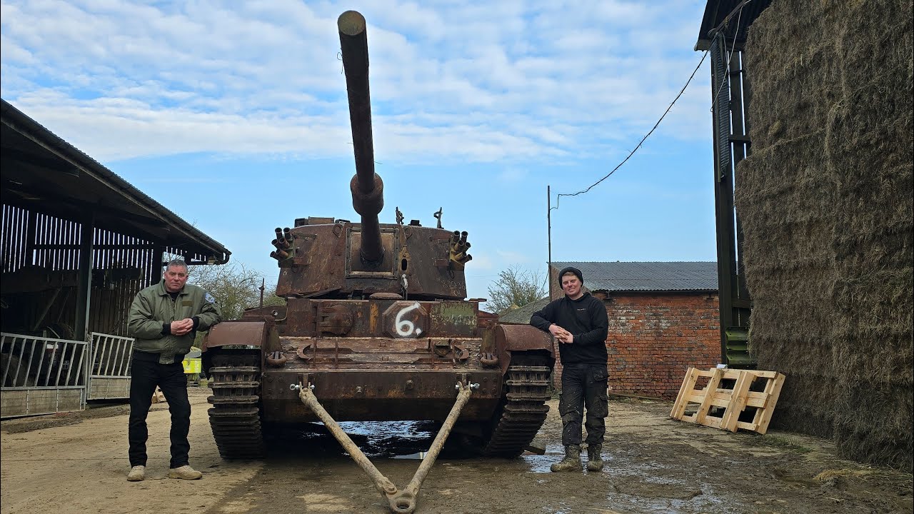 Climbing Around Our New WW2 TANK! - YouTube