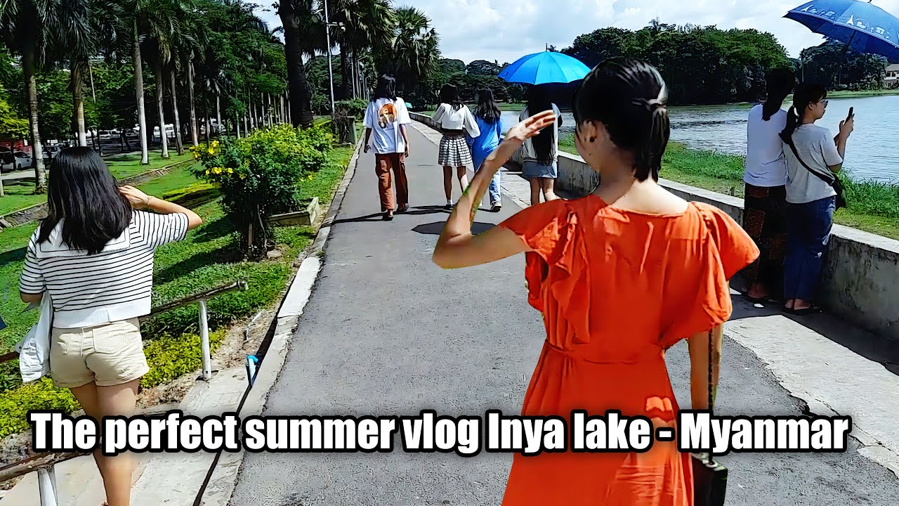 The perfect summer vlog Inya lake walk tour Yangon Myanmar - YouTube