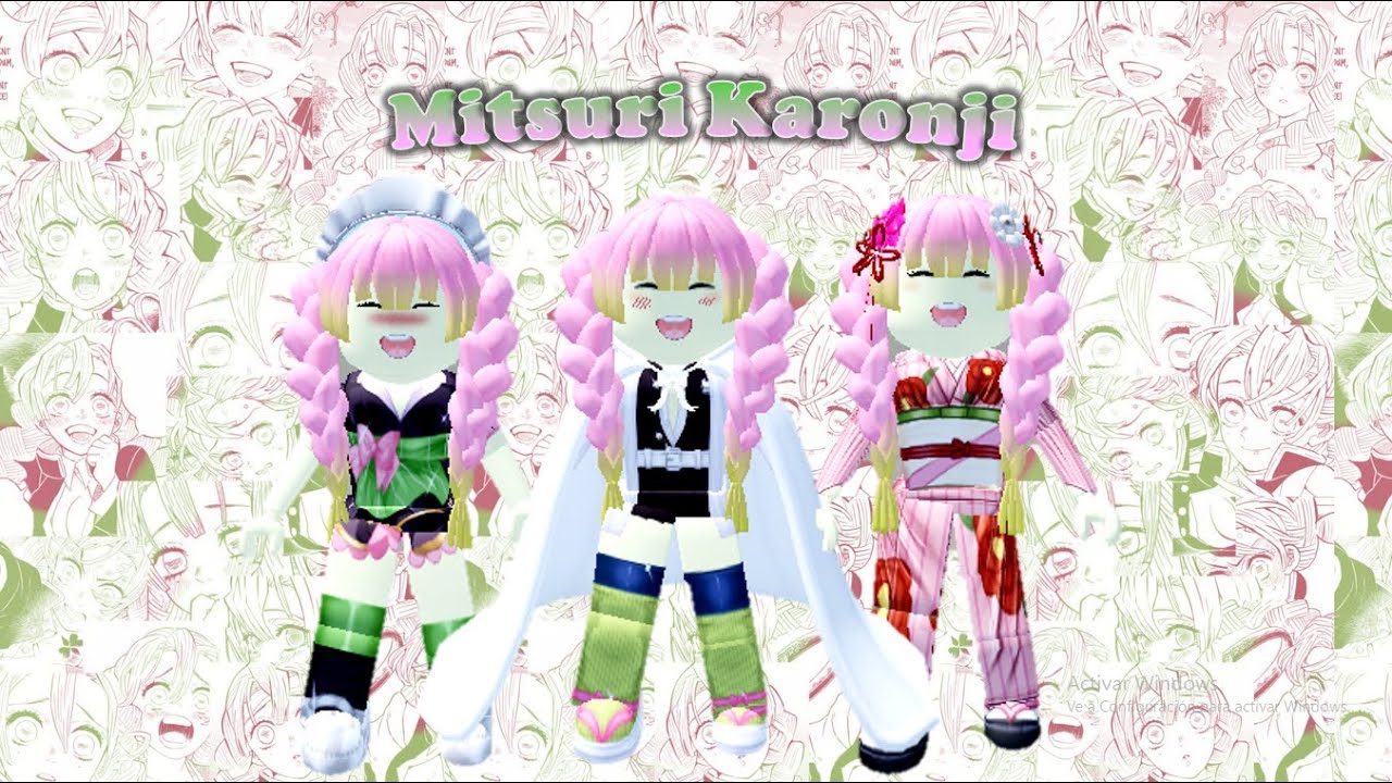 Como hacer a Mitsuri Karonji en Roblox 💗🍡- ღ Ale-AQuAPlaYs ღ - YouTube