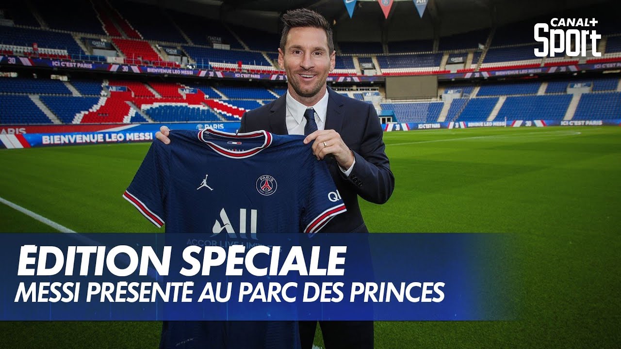 Présentation officielle de Lionel Messi au PSG ! - YouTube