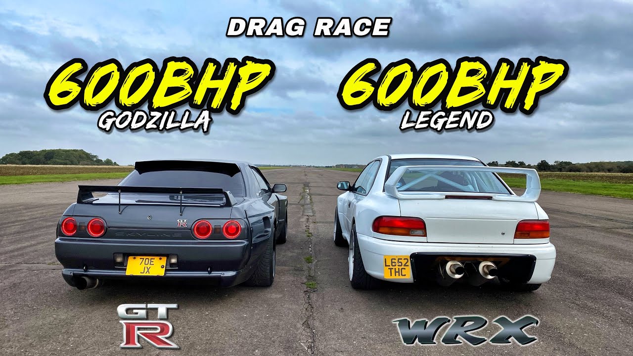 WHEN LEGENDS CLASH.. NISSAN R32 GTR v SUBARU IMPREZA - YouTube