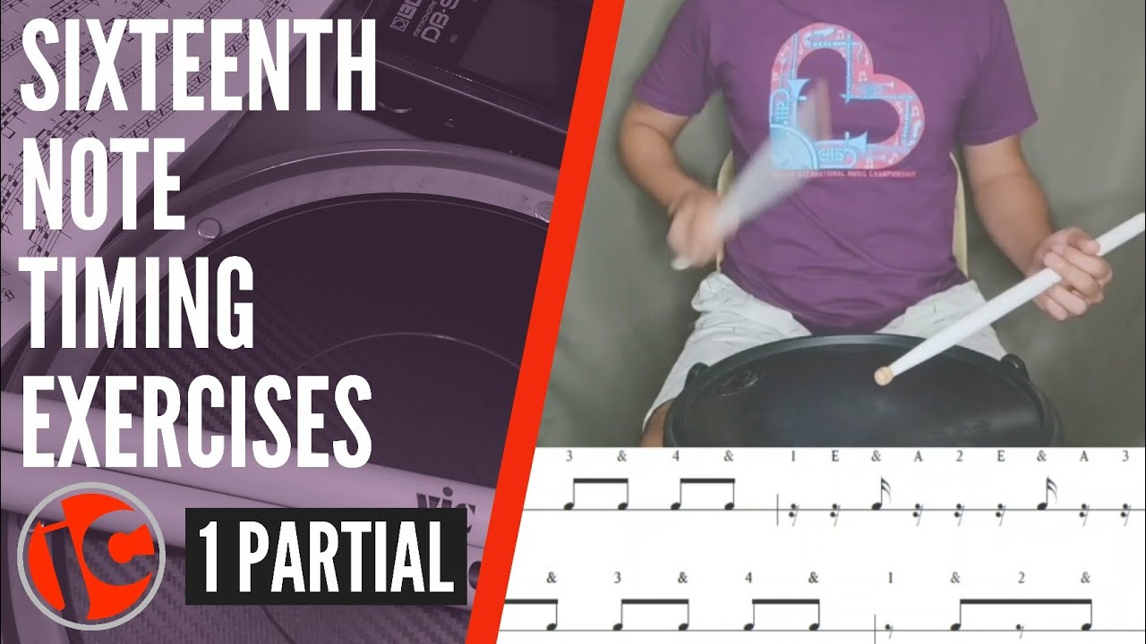 Sixteenth Note Timing | 1-Partial | Beginner Drum Lesson - YouTube