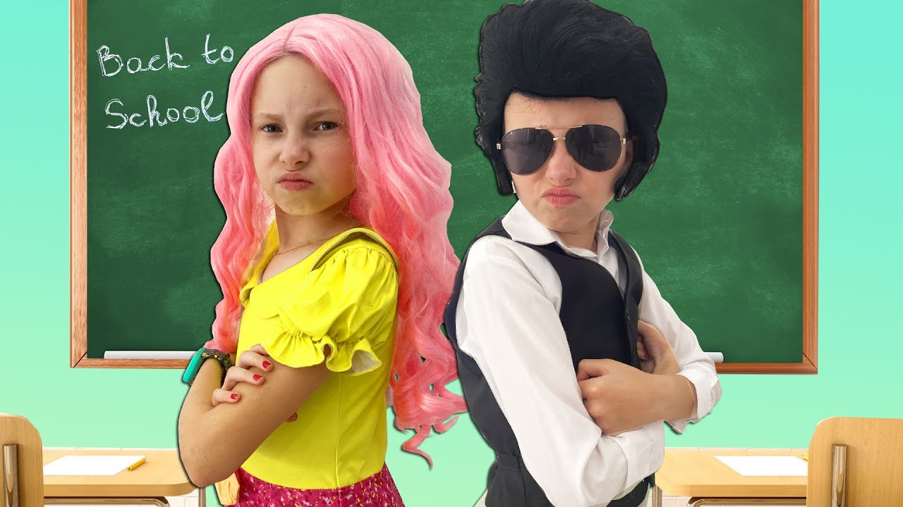 Alice and Johny show rules of behavior for friendship at school - YouTube