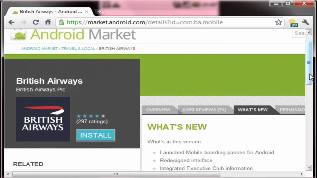 How to install app on your Android Mobile from Android Market Webstore ...