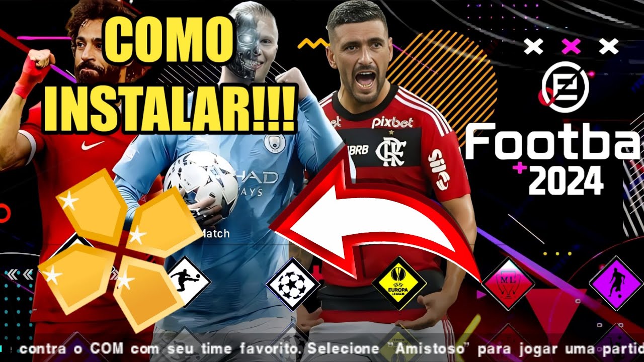 PASSO A PASSO EFOOTBALL PES (PPSSPP) COMO INSTALAR!! ATUALIZADO!! - YouTube