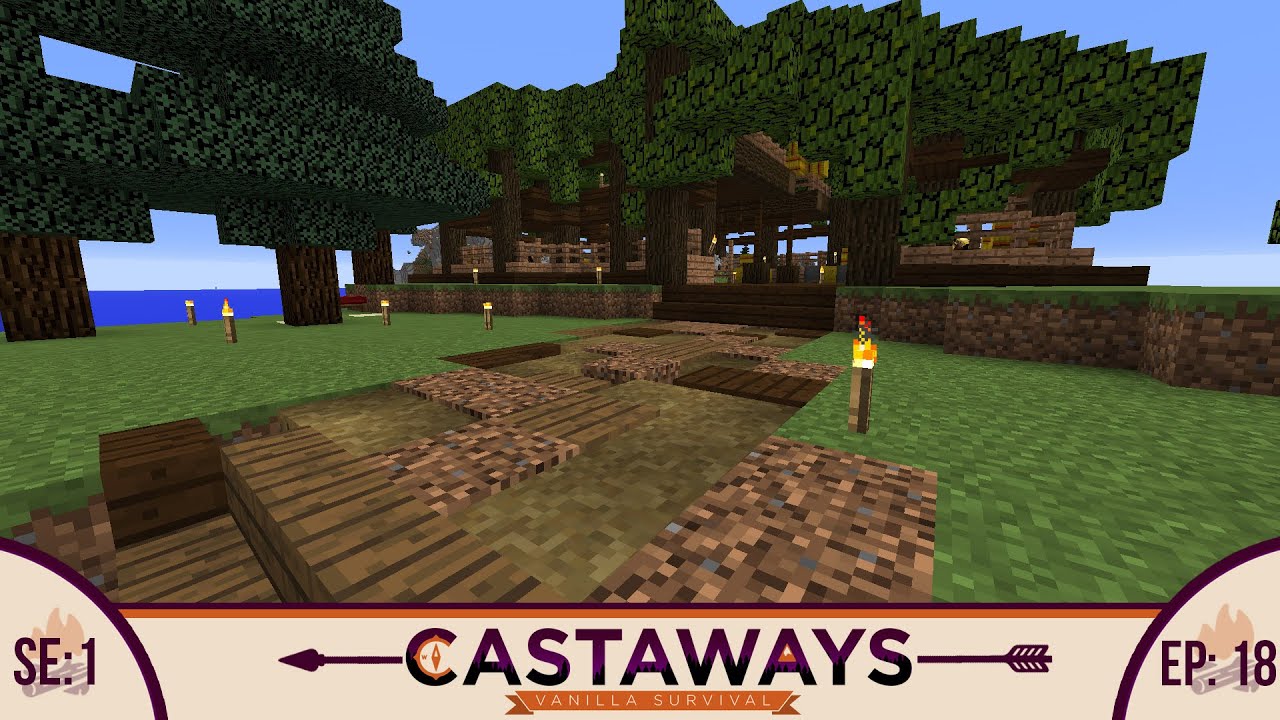 Minecraft | Castaway Vanilla EP: 18 | Pathways!! - YouTube