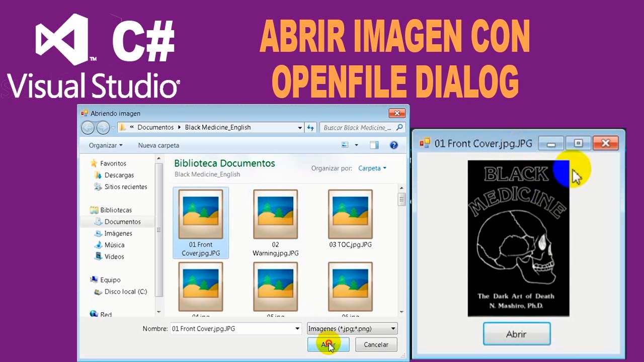Abrir imagen con OpenFileDialog - YouTube