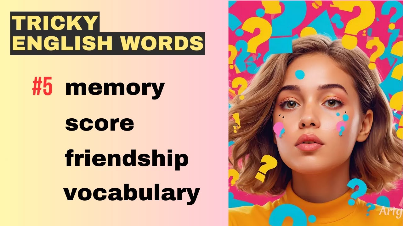 [🤔] Tricky English words #5 Memory Score Vocabulary Friendship - YouTube
