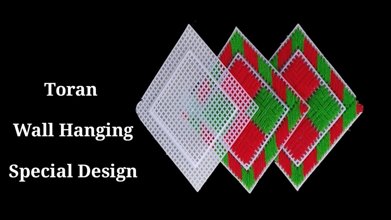 New plastic canvas Barfi pees design no.1 || plastic canvas wall ...