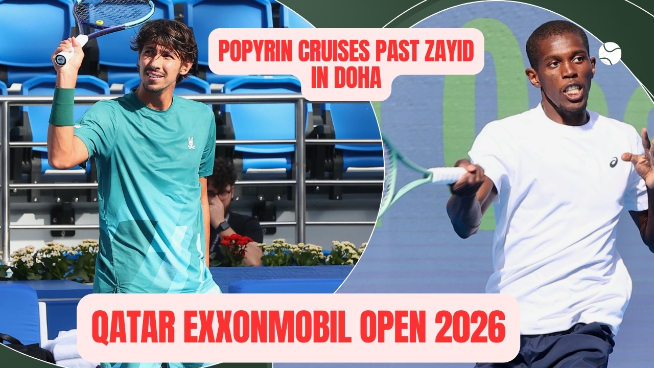 Popyrin Cruises Past Zayid in Dominant Round of 32 Display - YouTube