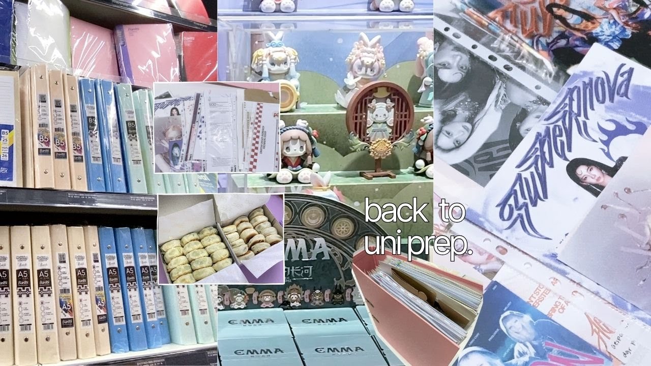 back to uni prep 🏫 | supplies shopping & haul, lots and lots of ...