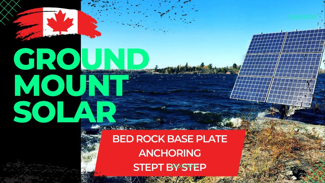 Bedrock Solar Ground Mount Anchoring Made Easy! Step-by-Step - YouTube