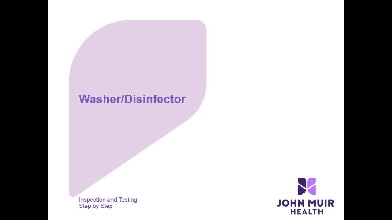 Washer/Disinfector Inspection and Testing Step by Step - YouTube