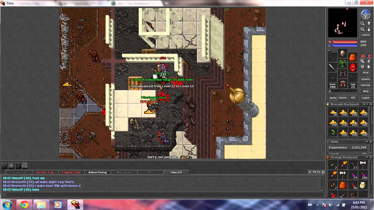 Tibia - Broteeth's Life (Level 100 Screenshots) - YouTube