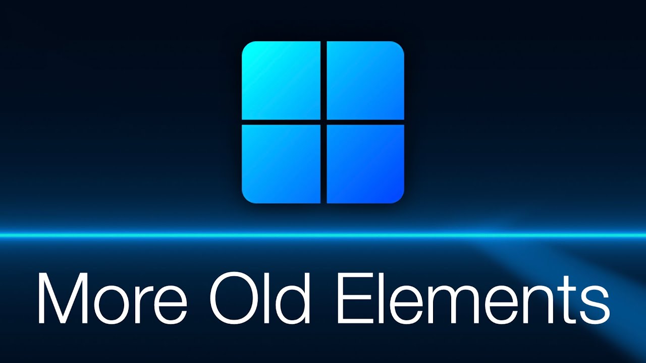More Old Elements in Windows 11! - YouTube