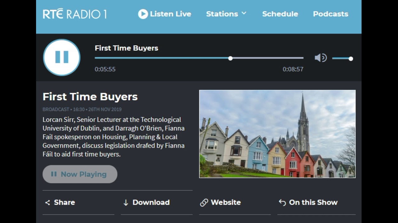 RTÉ Drivetime: First Time Buyers Bill - YouTube