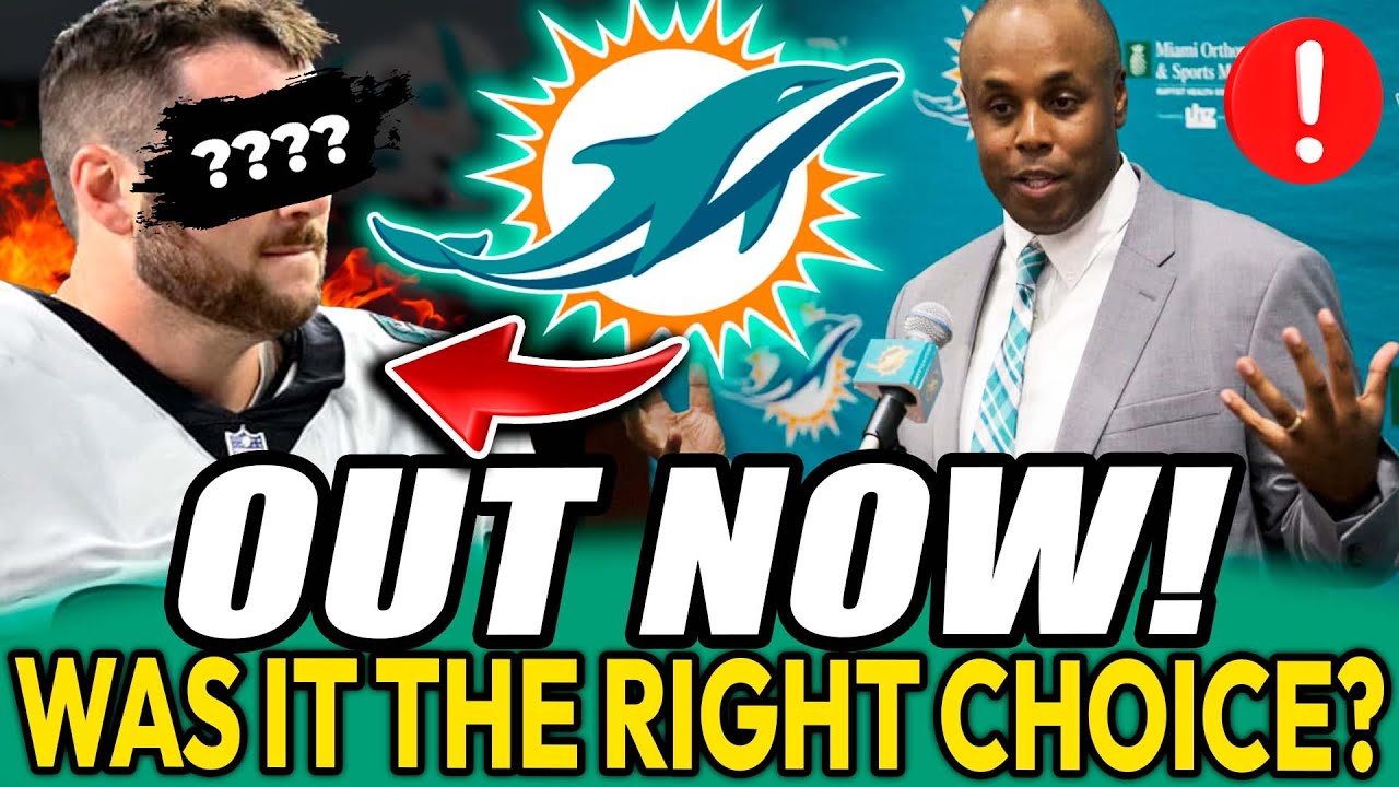 🔴LAST MINUTE: FILLING AN IMPORTANT HOLE! - Miami Dolphins News Today ...
