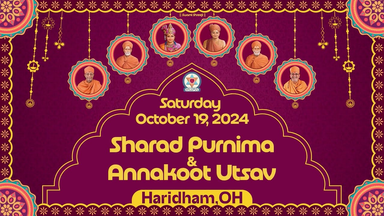 Haridham, OH - Annakoot & Sharad Purnima Utsav Highlights 2024 - YouTube